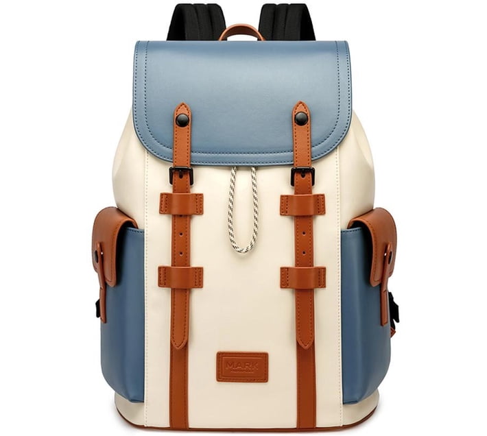 Mark Fairwhale Unisex Stylish Travel Laptop Backpack with Luggage Strap ...
