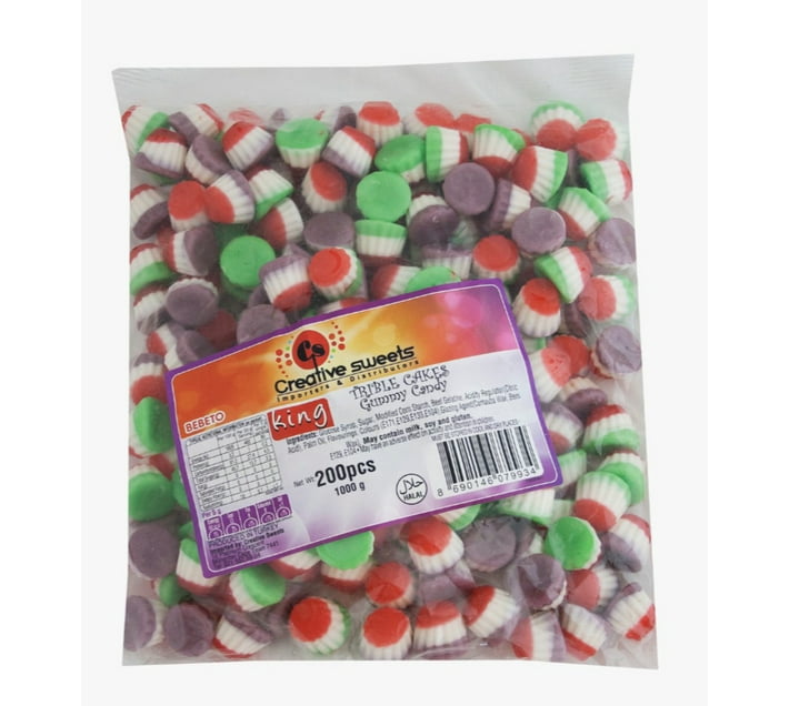 King Gummy Candy Trible Cakes Bag (1000 g) | Makro