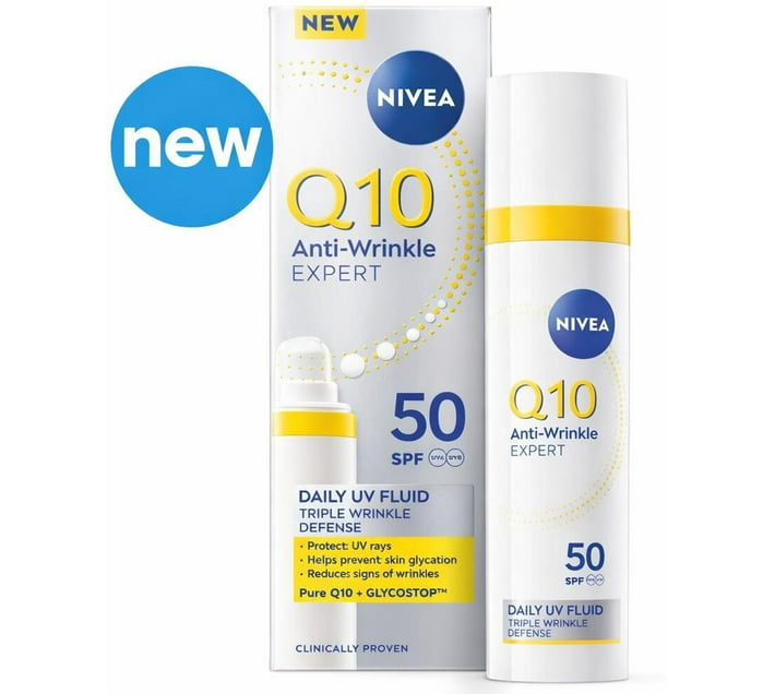 Buy NIVEA Sunscreen - SPF 50 Q10 DAILY FLUID SPF50 (40 ml) in Bulk ...