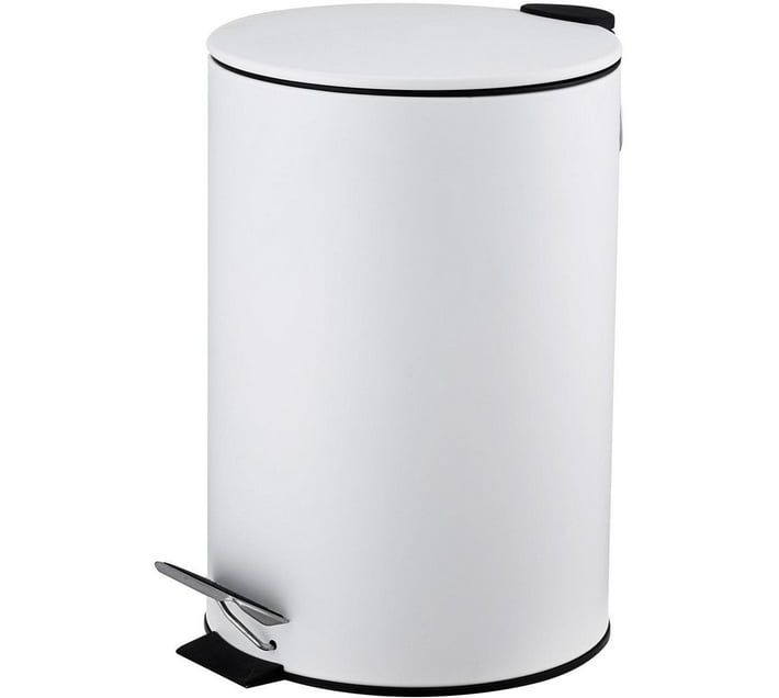 Buy First Dutch Brands 12L Soft Close Pedal Steel Dustbin (White) in ...
