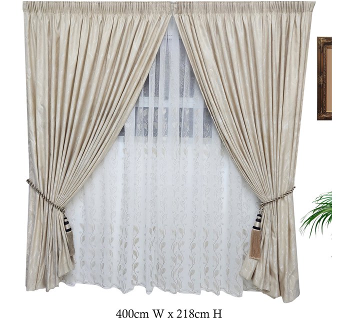 Matoc Designs 218 cm (7 ft) Blends Room Darkening Window Curtain ...