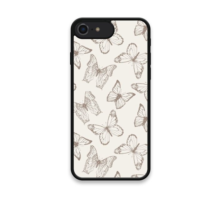 Caitscases TPU Fashion Covers - Apple iPhone SE (2020) (Neutral Butterfly) | Makro