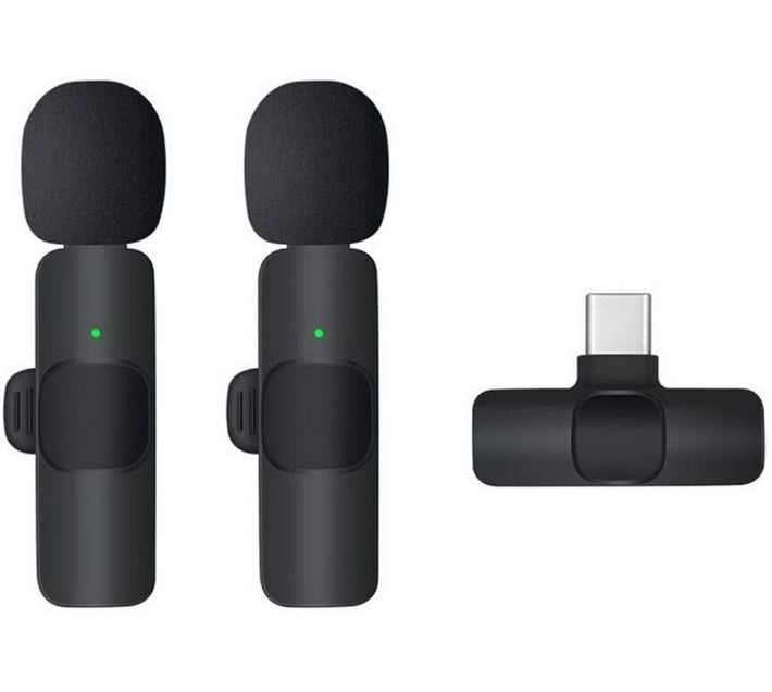 Buy Wolulu Type C Lapel Dual Wireless Microphone Microphone () in Bulk ...
