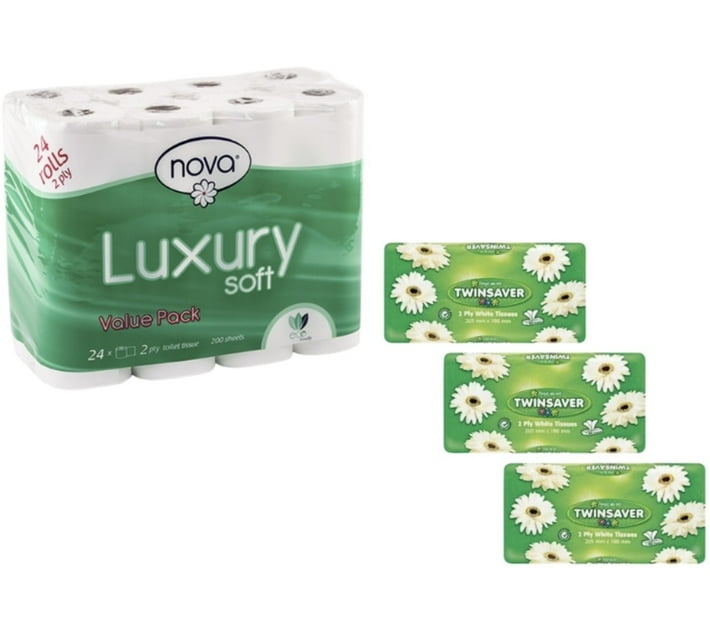 nova 2 Ply Toilet Paper Roll (Pack of 1 x 48 Rolls) | Makro