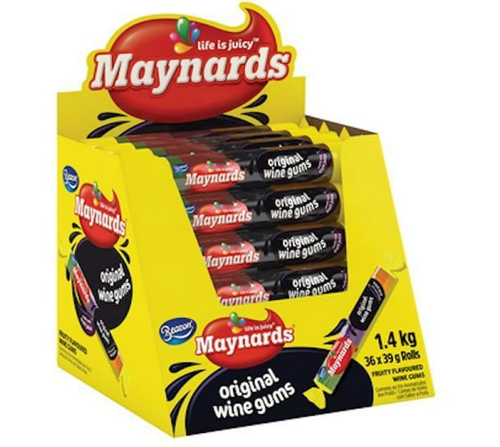 Buy Maynards Wine Gums Roll Box (36 x 39 g) in Bulk | Makro Business