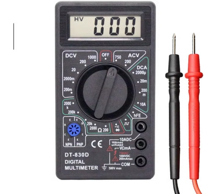 Generic DT830D Mini Digital Multimeter With Buzzer DC AC Ammeter Power ...
