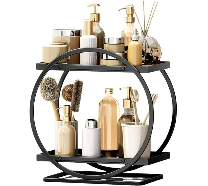 Generic F23-6-9 2-Tier Countertop Bathroom Organizer Steel Rack Shelf ...