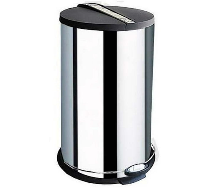 Totally Home TH-31 Stainless Steel Dustbin (Silver, Pack of 2) | Makro