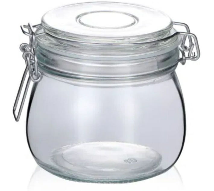 Generic Glass Utility Container - 500 ml (Silver) | Makro