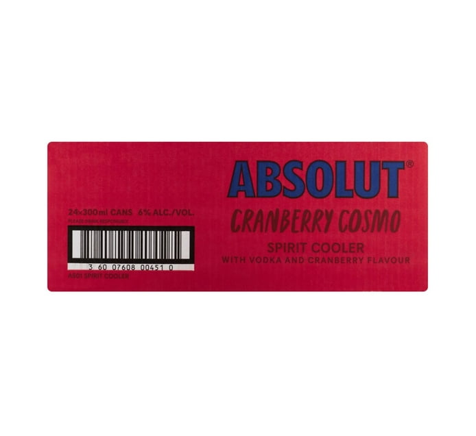 Absolut Cranberry Cosmo Can (24 x 300ML) | Makro