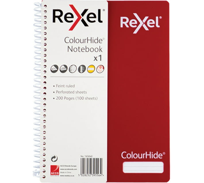 Rexel 165045 A5 Notebook Single (Red) | Makro
