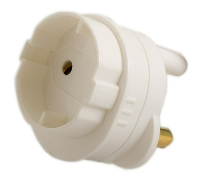 UNITED ELECTRICAL 1 Round Schuko Adaptor (R16) | Makro