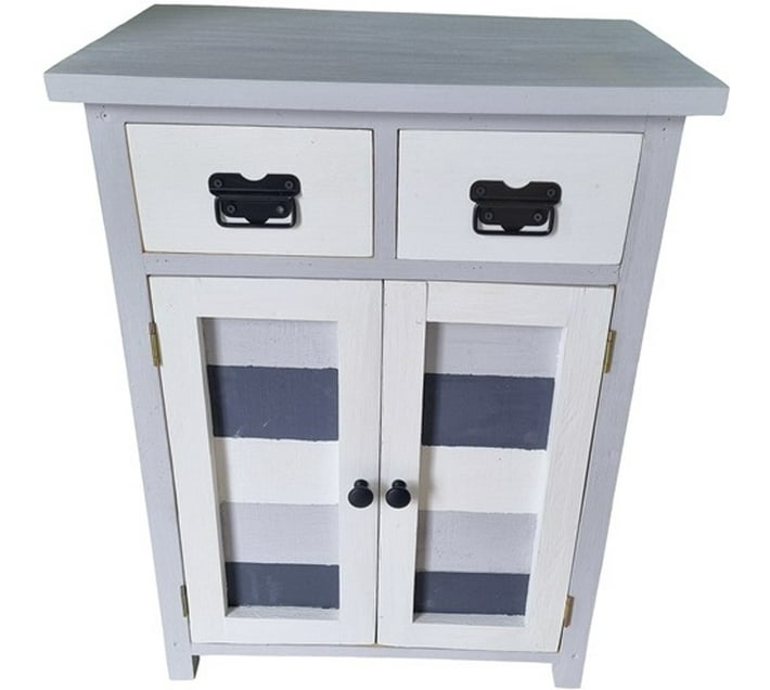 Buy Go Colour Lizelle Solid Wood Cupboard (Finish Colour - Grey, Pre ...