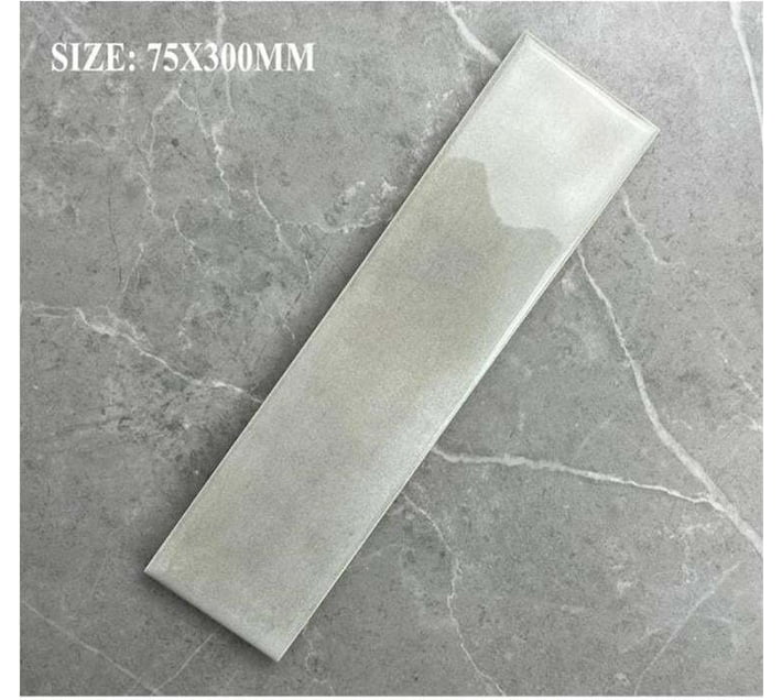 Earthstone Ceramic Mosaic - Carbon Black Subway (Box of 50) Glossy ...