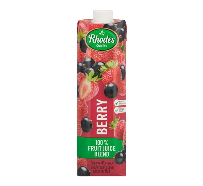 Rhodes RHODES FRUIT JUICE 100% 1LT, BERRY BERRY (1LT) | Makro