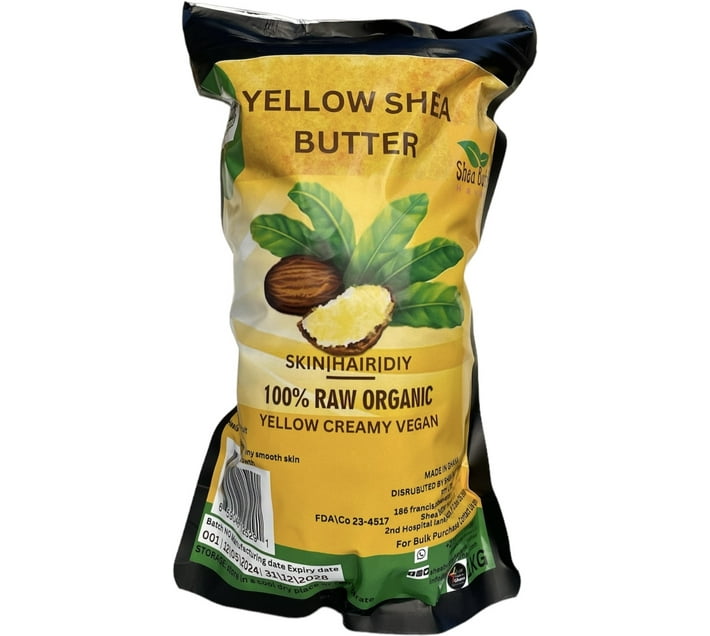 Haven organics 1KG RAW YELLOW SHEA BUTTER (1000 ml) | Makro