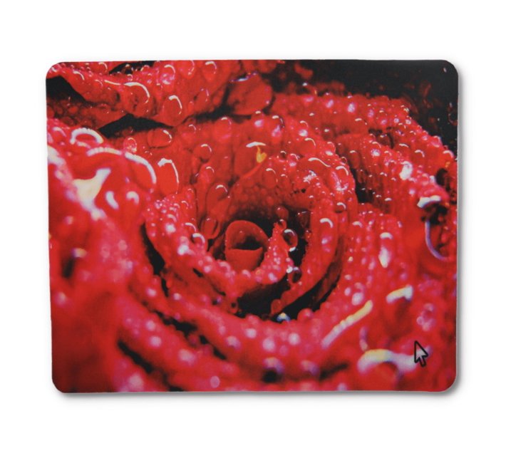 Someone’s in a Makro Watered Rose Design Mouse Pad Mood