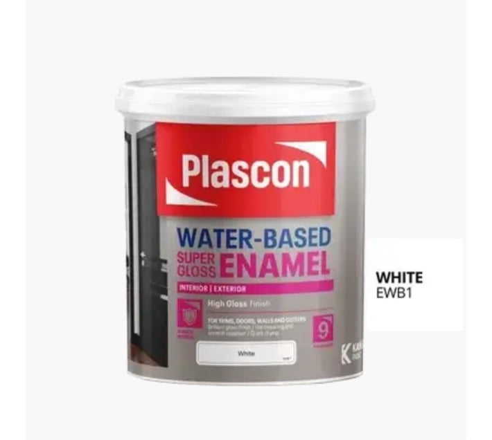 Plascon EWB1 Grey, red Enamel Wall Paint (1 L) | Makro