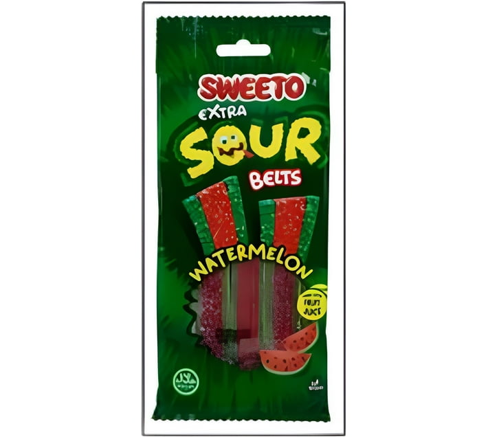 Gordons Sweets Sweet Candy Watermelon Belts 20g Pouch (12 x 20 g) | Makro