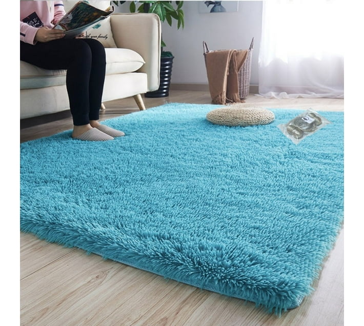 SMTE Blue Blended Area Rug (150 cm, X 200 cm, Rectangle) | Makro