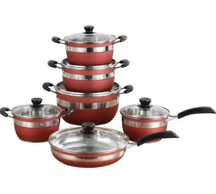 12 piece exquisite cookware set 12 piece Stainless Steel Cookware Set ...