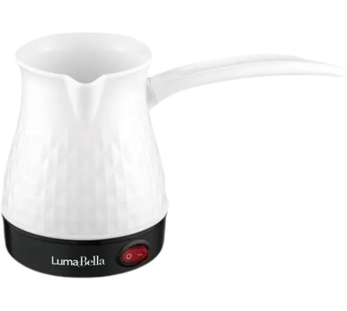 Buy luma bella Plastic Electric Coffee Pot 3 Cup Coffee Machine (White ...
