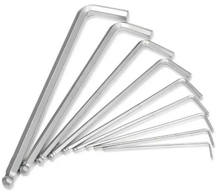 Aiyi Hex Key Set Ball Extra Long Arm – 9Pcs Allen Key Set (Pack of 1 ...