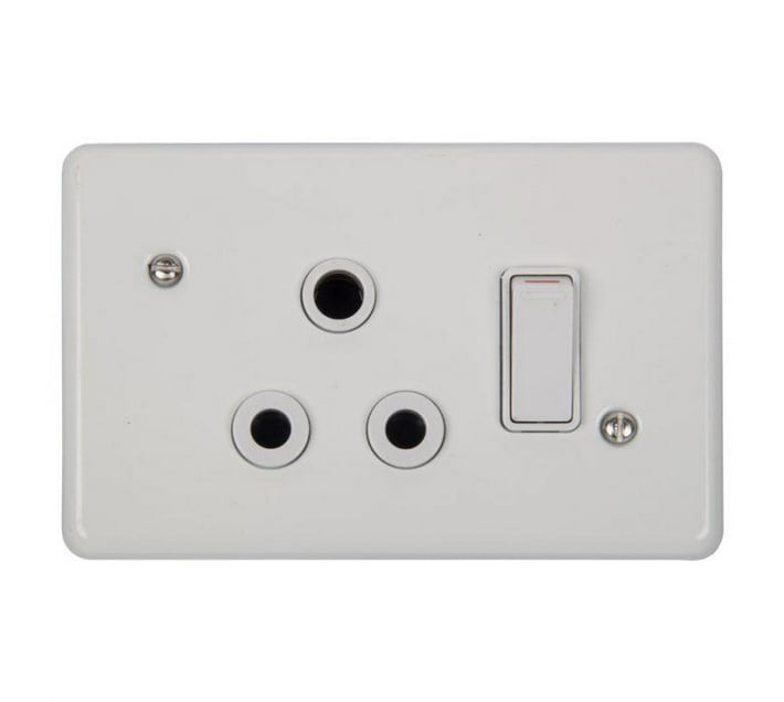 Someone’s in a Makro Zap - Switch Socket Steel 4X2 Sngl - 4 Pack Mood