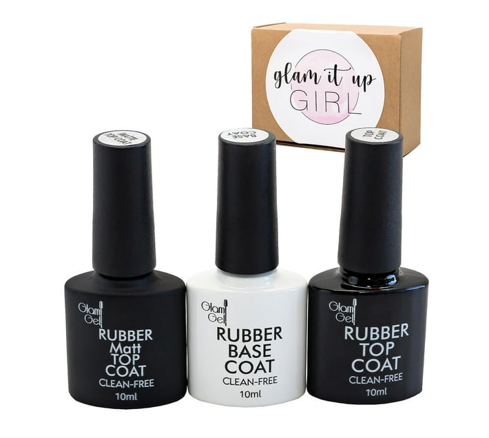 High Quality UV/LED Glam Gel Rubber Base, Top & Matte Coat | Makro