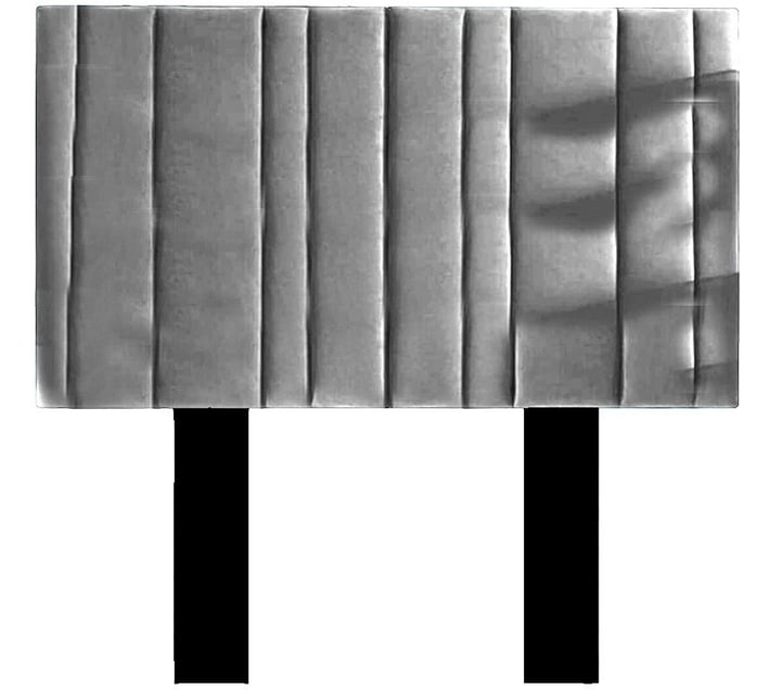 Nu Dekor Palu Double Headboard Fabric Bedside Table (Finish Colour ...