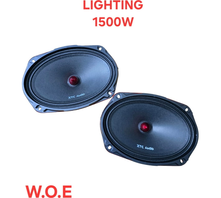 XTC LIGHTING Coaxial Rear Deck Mounted Oval Car Speaker (1500 W) | Makro