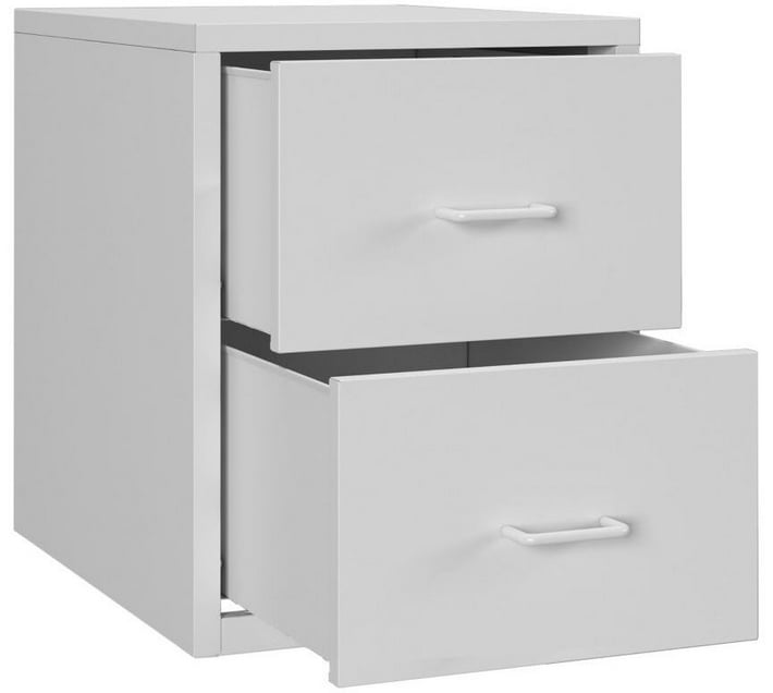 Steel Furniture Warehouse Steel Desk Organizer 2 Drawer Desktop Storage ...