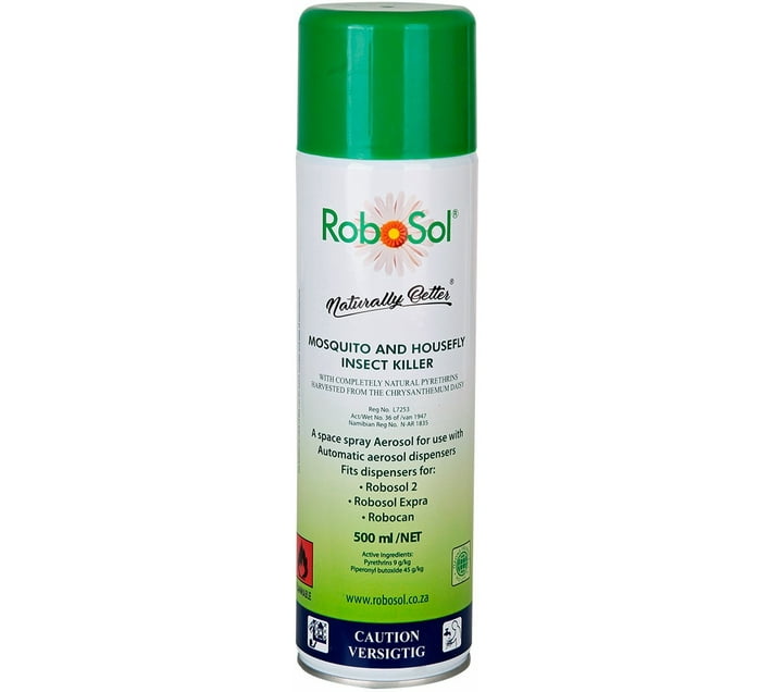 ROBOSOL 500ml Fly and Mosquito Insect Killer Refill Aerosol | Makro