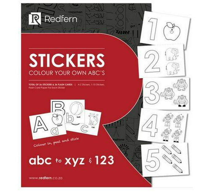 Someone’s in a Makro Redfern Colour your own ABC Stickers Mood