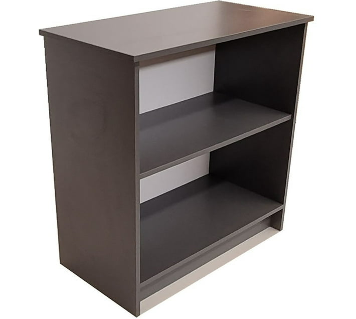 Flatpack DIY Oxford 2 Shelf Book/Filing Cabinet 60cm - Storm Grey ...