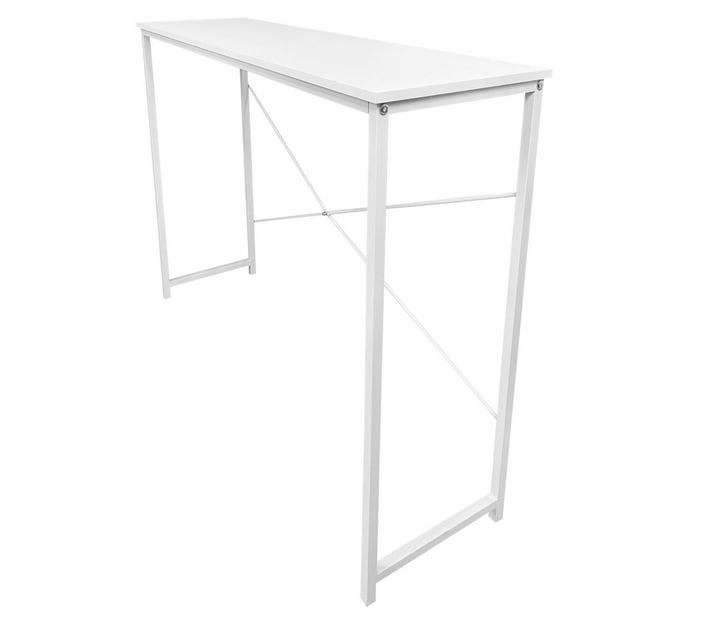 ChromaFusion Console Table: Elegance in Monochrome (All-White) | Makro