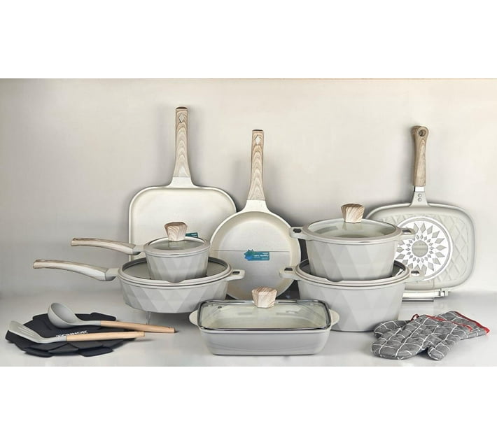 donnor 1 Non-Stick Coated Cast Iron Cookware Set (15 - Piece) | Makro