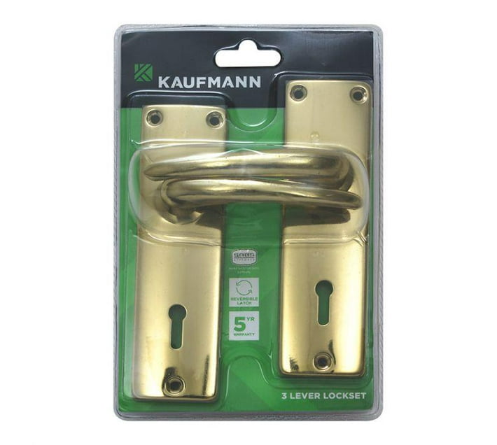 Kaufmann - Lockset 3 Lever Sabs Lock & Bp Handle | Makro