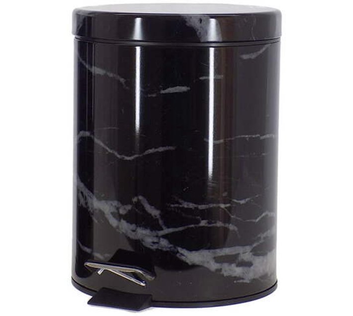 HomewareOnline 6200623 Stainless Steel Dustbin (Black) | Makro