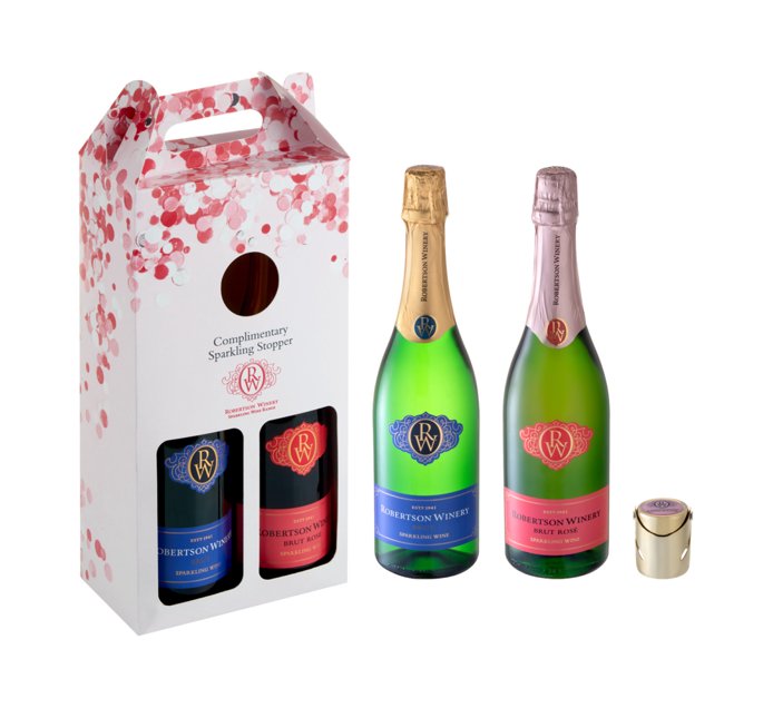 Robertson Winery Sparkling Brut & Brut Rose (1 x 750ml) | Makro