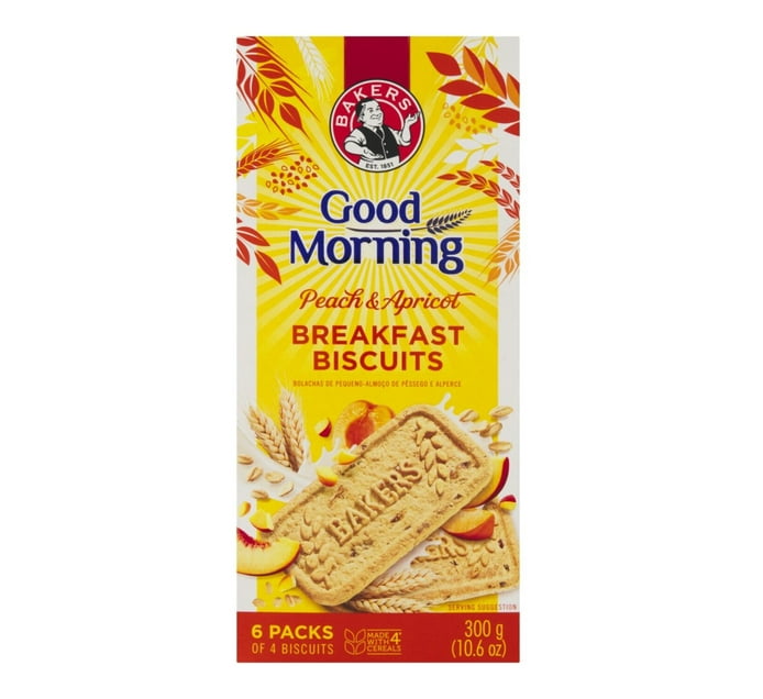 Bakers Good Morning Biscuits Peach&Apricot (1 x 300g) | Makro