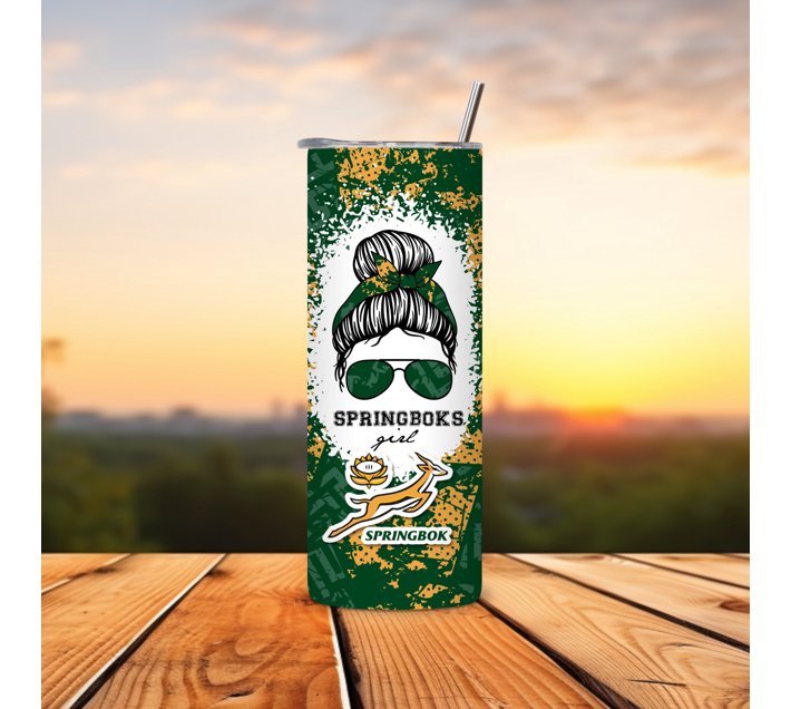 ELT Creations Rugby - Springboks B 600 ml Bottle (Pack of 1, White) | Makro
