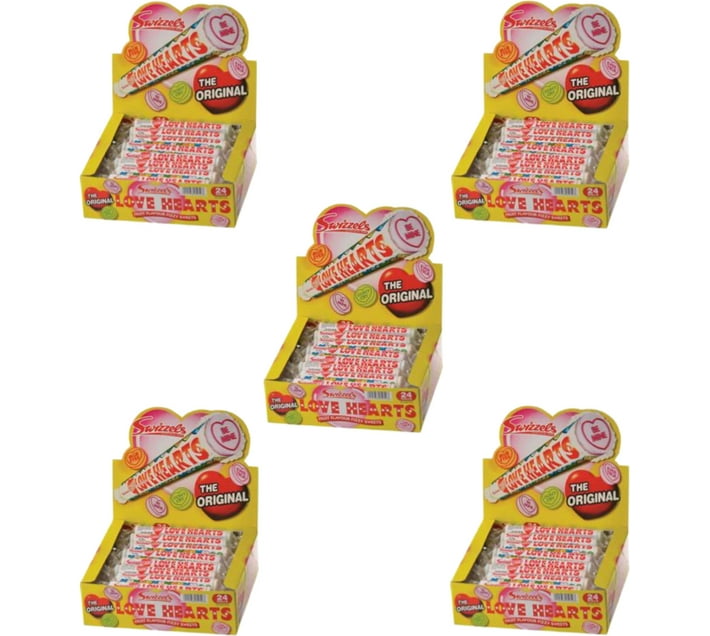 Swizzels Sweet candy love hearts large 39g Box (120 x 39 g) | Makro
