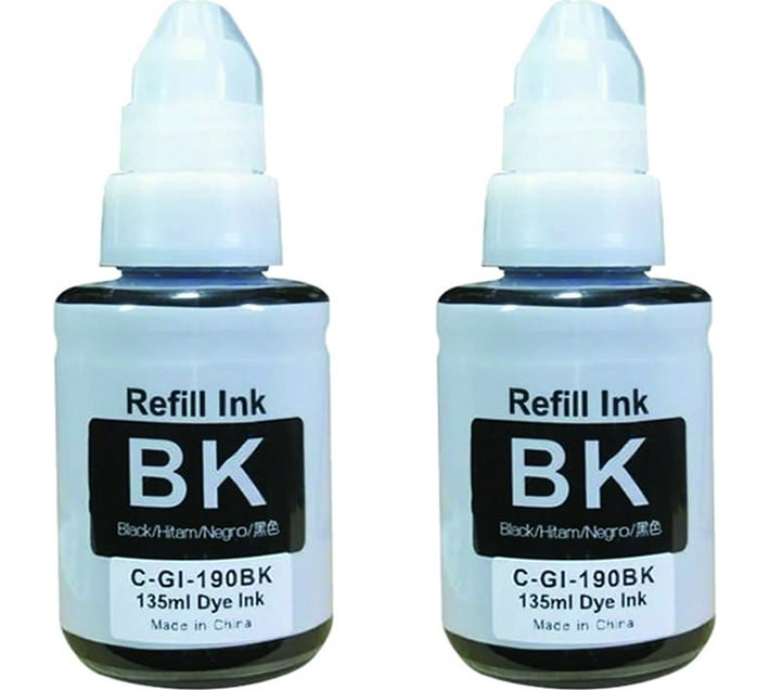 Inksaver Compatible Canon GI-190 Black Ink Bottle () | Makro