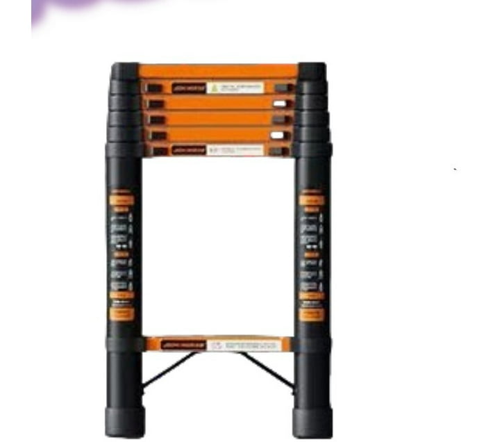 Generic 7-Steps Carbon steel telescopic Straight Ladder 2.7M Steel ...