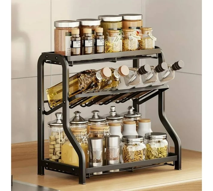 Just Simplified 3 Tier Organizing Solution With Incline Design Carbon ...