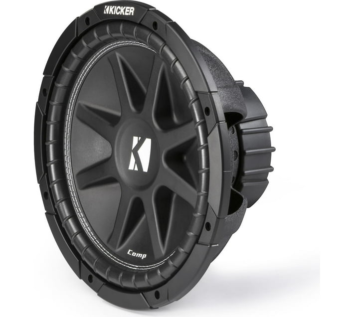 Kicker 43C124 Comp Series 12 inch Subwoofer Rear Deck Mounted Round Car ...