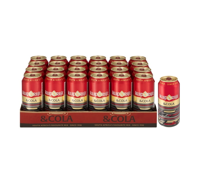 Buy Klipdrift & Cola Premix Cans 24 x 440ml in Bulk | Makro Business