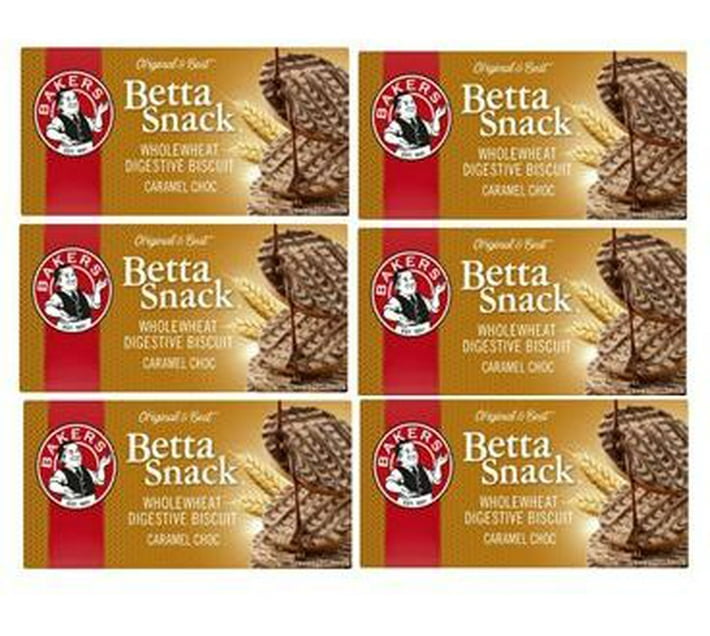 baker Bakers Betta snack biscuits Caramel Chocolate High Fiber Biscuit ...