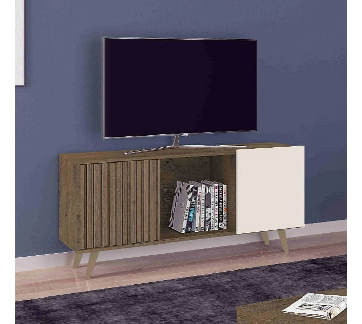 Designer Concepts Dario -Mocha/Cream Engineered Wood TV Entertainment ...